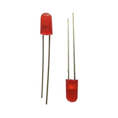 China 5mm Red Diffused LED Lamp Diode Pb Free 1.8v-2.4v LED Without Edge for sale