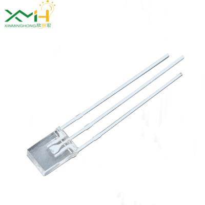 China 7mm INGAN Red Green 0.06w Through Hole LED 80mcd Square LED Diode for sale