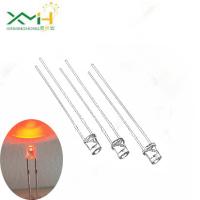 China Flat Head LED Dip 3mm Red Diffused LED Emitting Diode Long Lifespan for sale