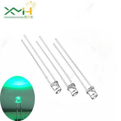 China Flat Head LED Dip 3mm Red Diffused LED Emitting Diode Long Lifespan for sale