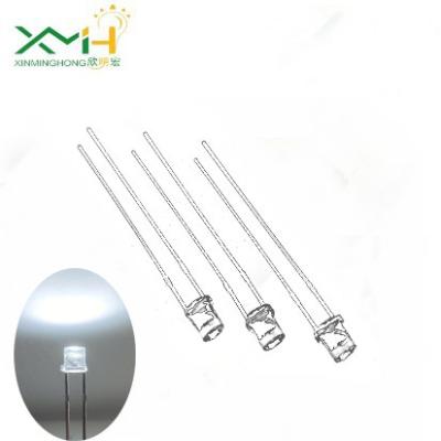 China Flat Head LED Dip 3mm Red Diffused LED Emitting Diode Long Lifespan for sale