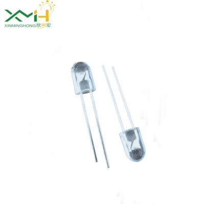 Cina Singolo diodo LED della immersione 620nm della lente rossa ovale 30mA di potere basso LED 546 in vendita