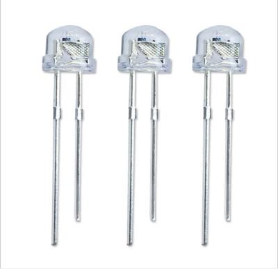 China Through Hole LED Diode 620-625nm red dip led diode 5mm straw hat lamp led for sale