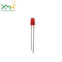 China 5mm Without Edge Red Diffused LED Lamp Diode Pb Free 1.8v-2.4v LED for sale