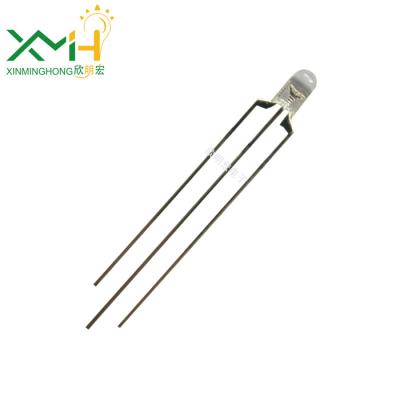 Cina AlGaInP 300nm blu rosso tramite i perni del diodo 1.7v 3 del foro LED 3mm LED in vendita