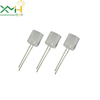 China Flat Head Transparent Colloidal 3.4V Blue Light Emitting Diode Diameter 10mm for sale