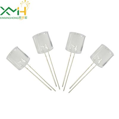 China Low Power 0.09W 30deg 530nm Through Hole Led Green 8mm 3.3v 2000mcd for sale