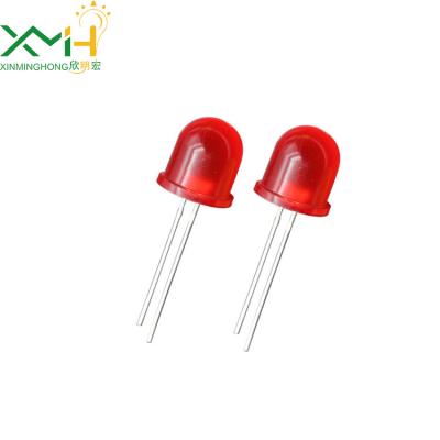 China 620-625nm Red Light Highlighting SanAn 8mm Dip LED Small Perspective DC2.4v for sale