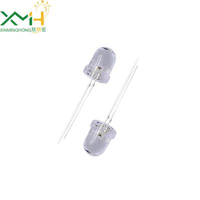 China Low Light Fade Round 8mm Red Light Through Hole Led 620-630nm for sale