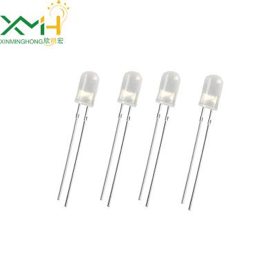 China Supply super bright yellow diode frosted astigmatism long pin round head through hole led for sale