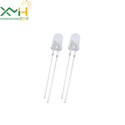 China F5 Super Bright 10000-15000mcd Through Hole LED Mouse Red Light 2.1V 620-625nm 5mm for sale