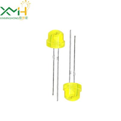 Cina La luce gialla coloida 586-590nm 2.4V si è diffusa tramite il diodo 100-200mcd del foro in vendita