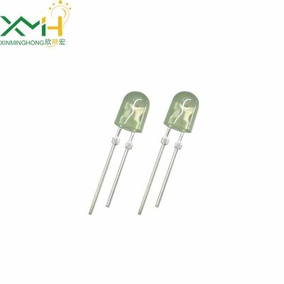 China Pure Green Through Hole LED Oval Transparent Lens 1000-1500mcd 521-526nm for sale