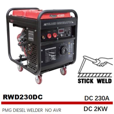 Cina Inizio elettrico a magnete permanente diesel portatile di Generator pmg del saldatore del bastone di CC 2kw in vendita