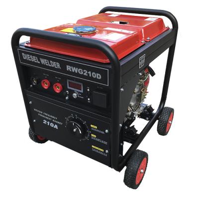 Cina Inizio elettrico di saldatura diesel a magnete permanente dei generatori 210A GTAW di pmg in vendita