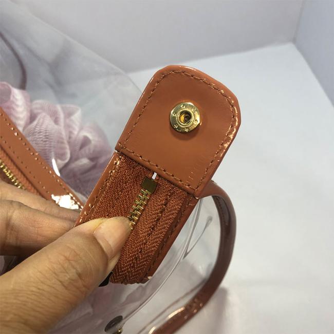 borsa trasparente dell'articolo da toeletta della radura di EVA