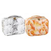 China OEM ODM Makeup Kit Bags Marble Pattern Multifunctional Large Capacity for sale