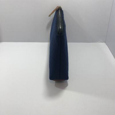 Cina Borsa di cuoio 20*43*11cm di trucco della matita dei soldi dell'unità di elaborazione di colore solido in vendita