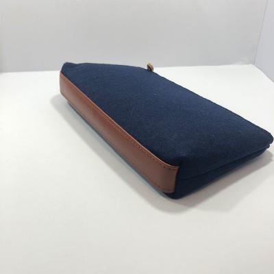 Cina Borsa di cuoio 20*43*11cm di trucco della matita dei soldi dell'unità di elaborazione di colore solido in vendita