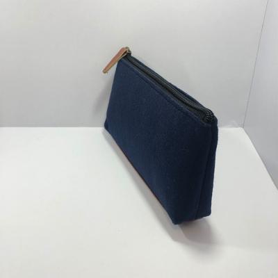 Cina Borsa di cuoio 20*43*11cm di trucco della matita dei soldi dell'unità di elaborazione di colore solido in vendita