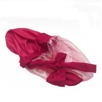 China 100% Polyester Snapback Satin Night Cap With Adjustable Long Bands for sale
