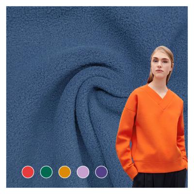 China New Fashion Solid Fleece Fabric by Roll, Factory Manufacturer 100% Polyester Polar Fleece Fabric/ for sale