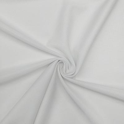 China Eco Friendly Organic Cotton Recycled Polyester RPET Knitted Pique Mesh Polo Fabric by the Yard for sale