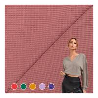 Quality Eco Friendly Organic Cotton Recycled Polyester 3*3 Waffle Women Top Fabric for sale