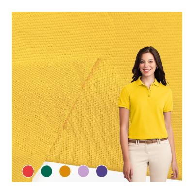 China 200GSM Solid Spandex Knitted Fabric Polyester Cotton Material TC Pique Fabric for Sportswear for sale