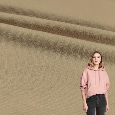 China Plain Dyed Knitted CVC Polyester Fleece Fabric, China Supplier Cotton Fleece Fabric for Hoodie/ for sale
