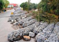 China Galvanized sack gabion for sale