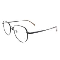 China TF3336 Optical Round Titanium Eyeglasses Frames Vacuum Plating Customized for sale