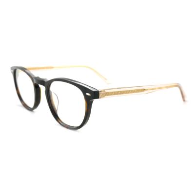 China AD017 Langlebige Brille mit optischem Rahmen, Unisex-Runde Brille mit Schläfchen zu verkaufen