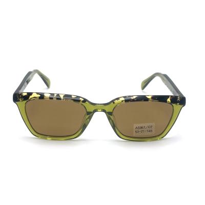 China AS067 Acetate Frame Sunglasses with UV protection sun lenses for sale
