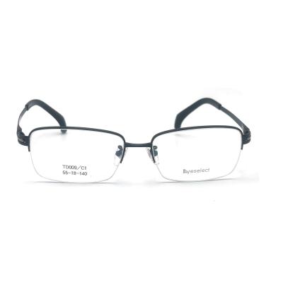 China TD009 Betrouwbaar titanium frame met rechthoekige oogvorm Te koop