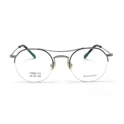 China TD028 Stylish Semi-rilmess Titanium Frame for sale
