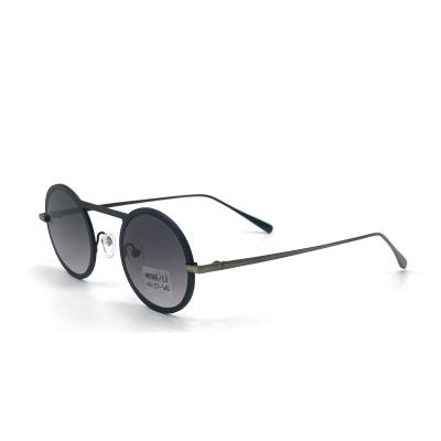 China MS066 Unisex Metal Frame Round Eyeshape Sunglasses with Adjustable Nose Pads for sale