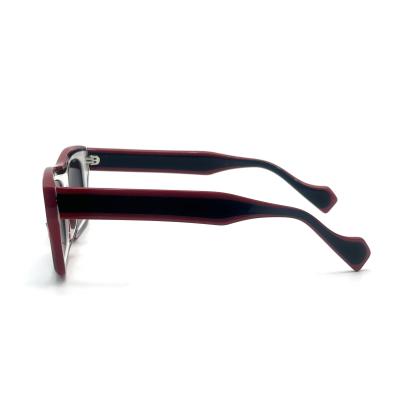China AS001 Acetate Frame Sunglasses with lamination acetate color for sale