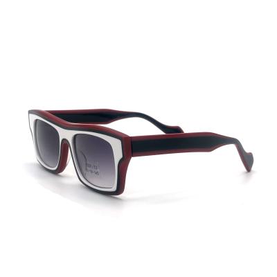 China AS001 Acetate Frame Sunglasses with lamination acetate color for sale