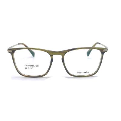 Cina OPT COM001 Acetato Cornice ottica Template in acciaio inossidabile ad alta elasticità in vendita