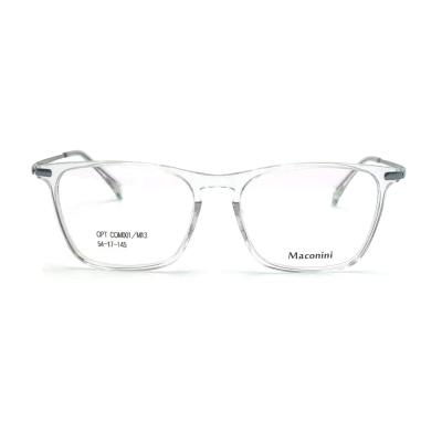 Cina OPT COM001 Acetato Cornice ottica Template in acciaio inossidabile ad alta elasticità in vendita