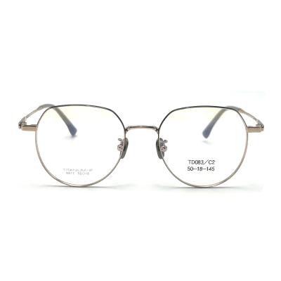 China TD083 Lichtgewicht optisch raam van titanium - Duurzaam en comfortabel Te koop