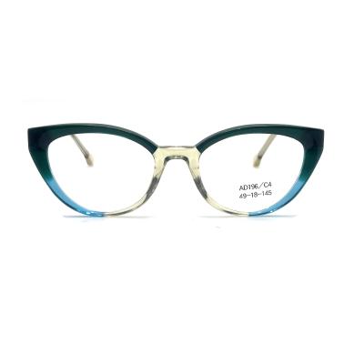 China AD196 Estrutura óptica de acetato elegante para o dia todo Óculos de acetato de conforto à venda