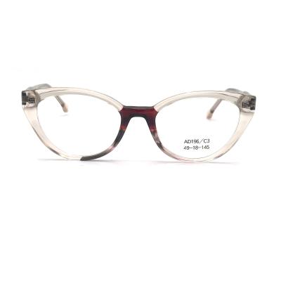 China AD196 Estrutura óptica de acetato elegante para o dia todo Óculos de acetato de conforto à venda