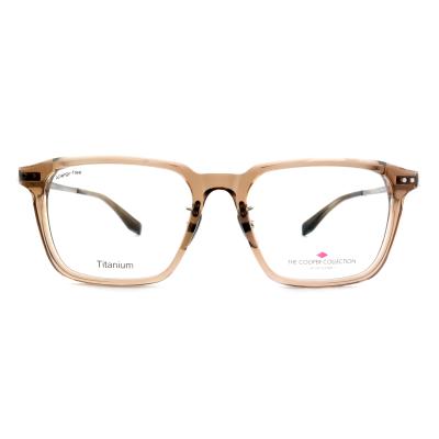 China TPC3359 Acetaat-Titanium-Titaniumframe voor unisexbrillen Te koop