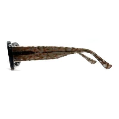 China AS074 Acetate Frame Sunglasses featuring Oval Eye Shape and Acetate Sheet material for sale