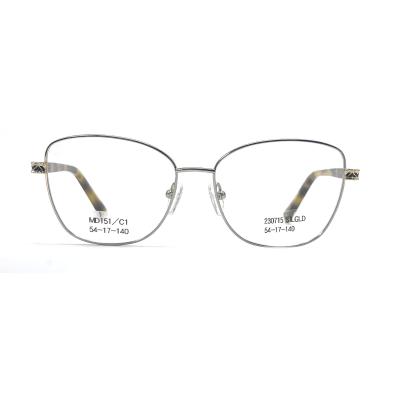 Cina MD151 Cornici ottiche metalliche femminili con lenti larghe 54 mm in vendita