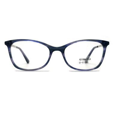 Cina AD198M Cornice ottica in acetato con tempie delicate in vendita