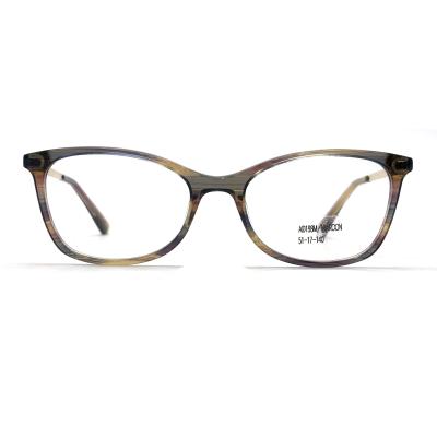 Cina AD198M Cornice ottica in acetato con tempie delicate in vendita