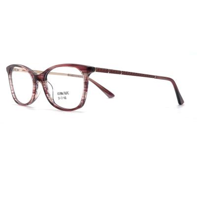 Cina AD198M Cornice ottica in acetato con tempie delicate in vendita